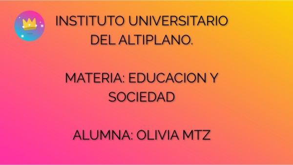 PRESENTACIÓN olivia | Genially