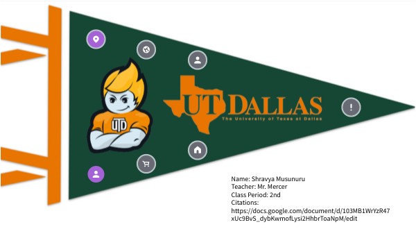 University of Texas at Dallas Pennant