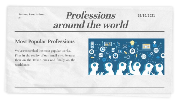 Most popular professions