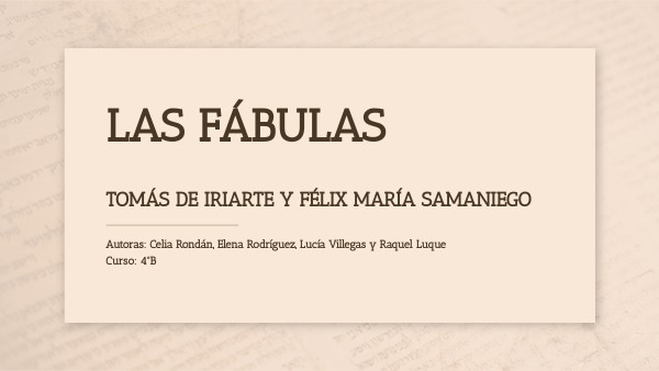 las fábulas | Genially