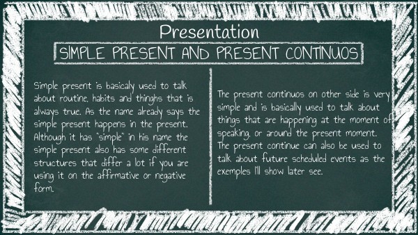 Presentation Simple Present Continuous