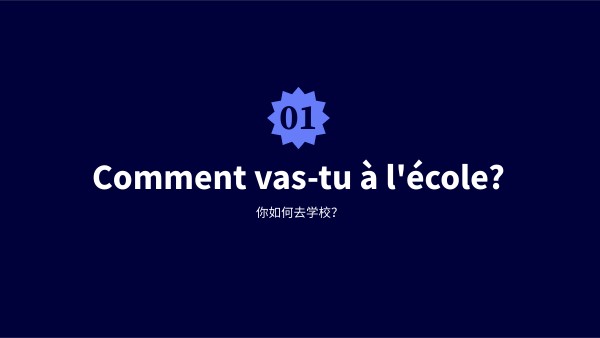 Grade 6 leçon 4 comment vas tu à l'école | Genially