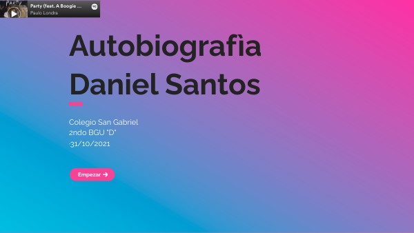 Autobiografía Daniel Santos | Genially