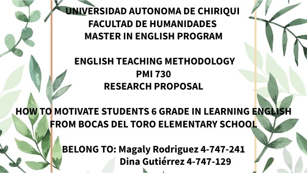 FINAL PROPOSAL | Genially