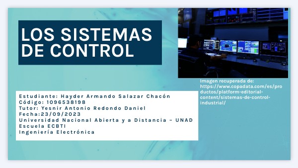 Los sistemas de control | Genially