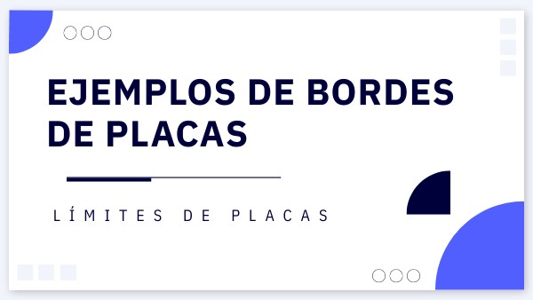 BORDES DE PLACAS