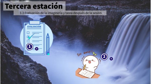 Tercera estación. 3.3 Evaluación de la imaginería y tarea. | Genially