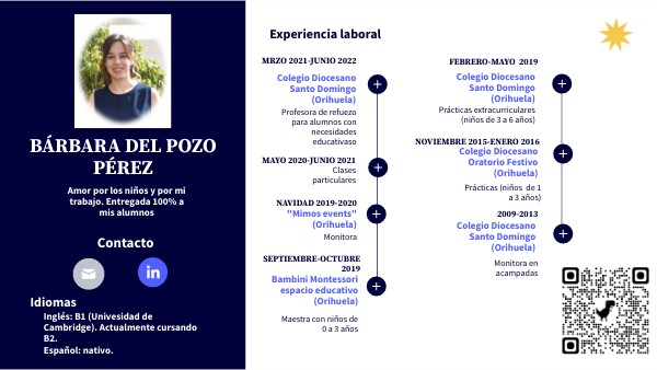 CV Bárbara del Pozo Pérez