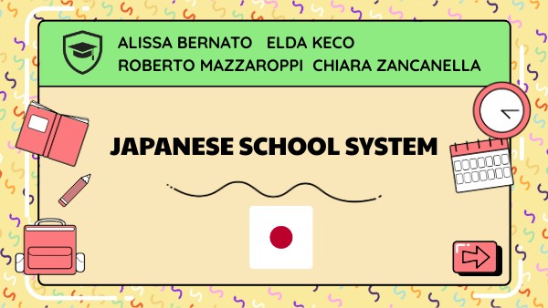JAPANESE SCHOOL SYSTEM