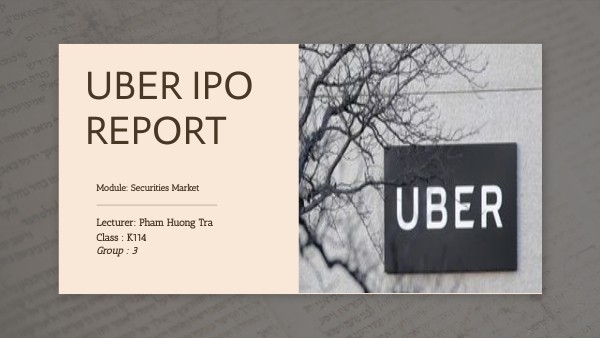 UBER IPO REPORT