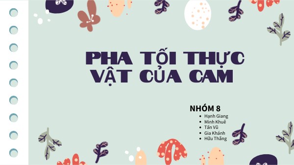 Sinh 11-Nhóm 8, lớp 11/14