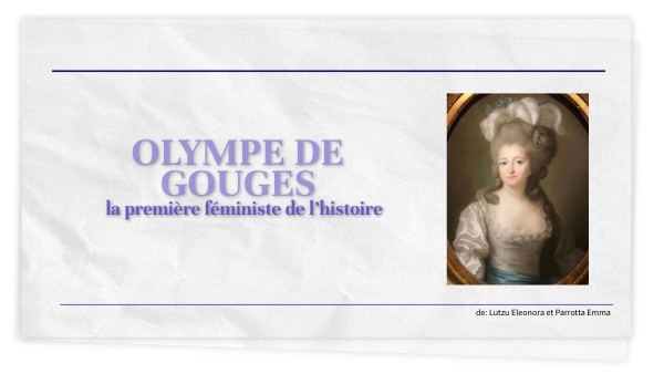 OLYMPE DE GOUGES | Genially
