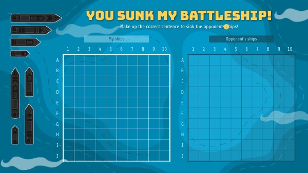 Present Continuous BATTLESHIP! | Genially