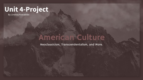 Unit 4 Project - History