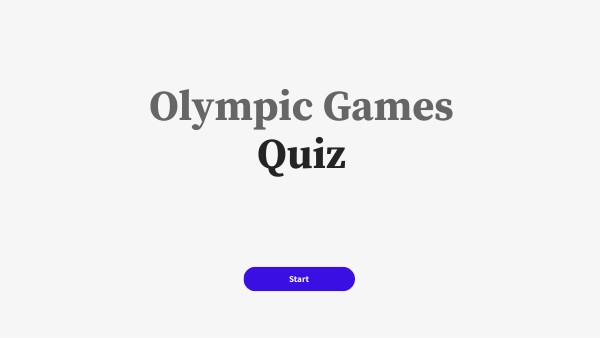 Olympic Games Quiz | Genially