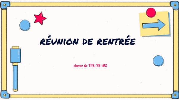 réunion de rentrée | Genially