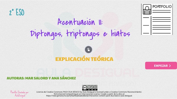 Acentuación: Diptongos, triptongos e hiatos