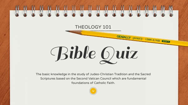 BIBLE QUIZ | Genially