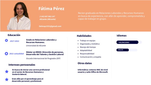 CV GENIAL | Genially