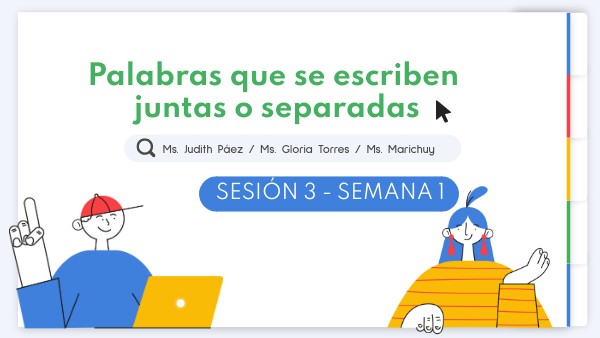 Palabras separadas o juntas | Genially