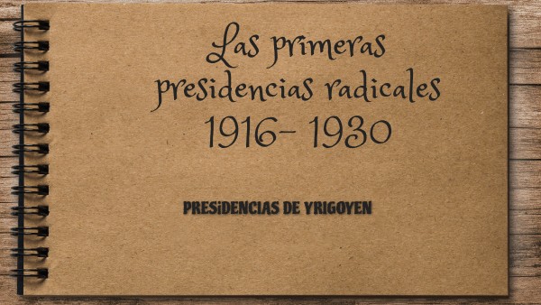 Yrigoyen las dos presidencias. | Genially