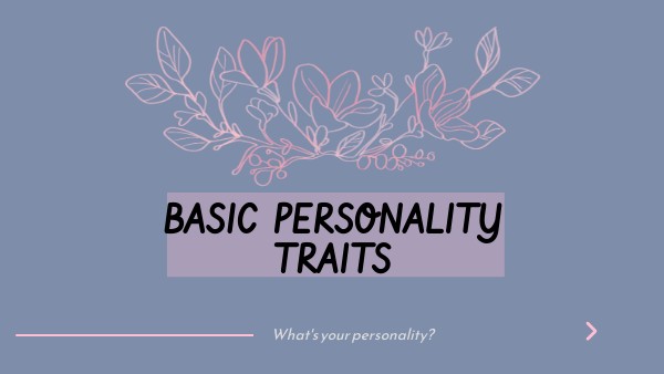 Basic personality traits