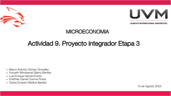 Actividad 9. Proyecto integrador Etapa 3 | Genially
