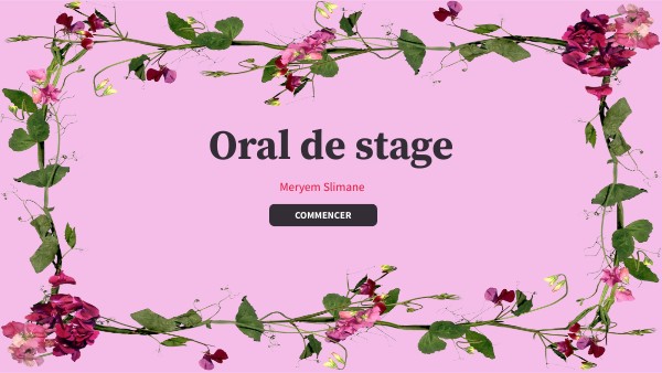 oral de stage | Genially