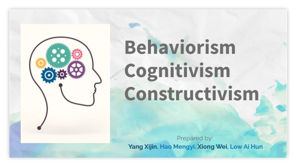 Behaviorism, Cognitivism, Constructivism | Genially