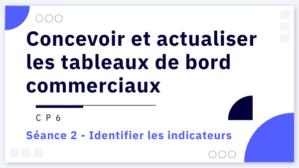 CP6 - Séance 2 - Identifier les indicateurs | Genially
