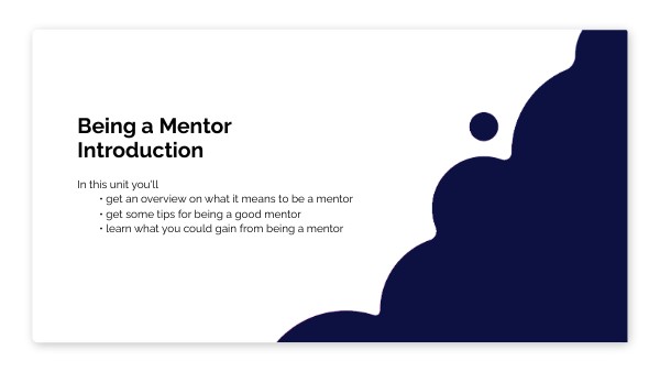 Being a Mentor Introduction