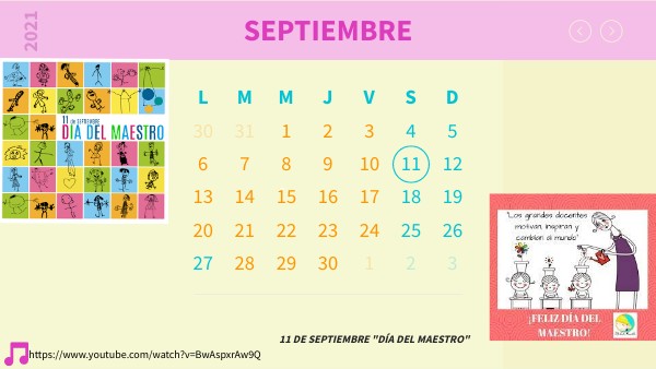 CALENDARIO 2021 | Genially