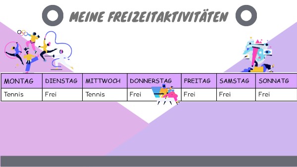 Meine freizeitaktivitäten | Genially