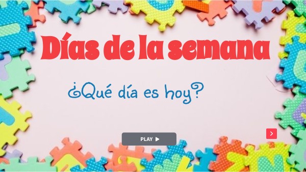 Días de la semana | Genially