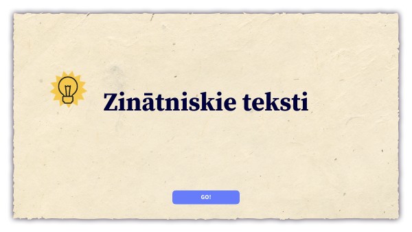 zinātniskie teksti | Genially