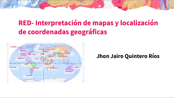 Red Interpretación de mapas y localización de coordenadas geográficas ...