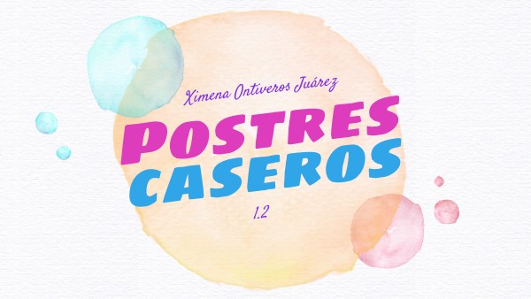 Informática- Postres Caseros | Genially