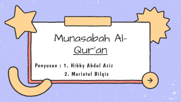 Munasabah Al-Qur'an | Genially