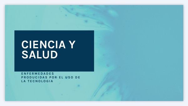PRESENTACIÓN CIENCIA Y SALUD | Genially