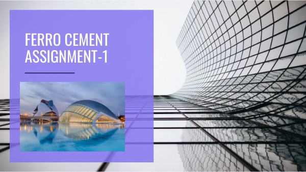 FERRO CEMENT | Genially