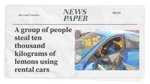 NEWS PAPER ALEX AND CARMEN