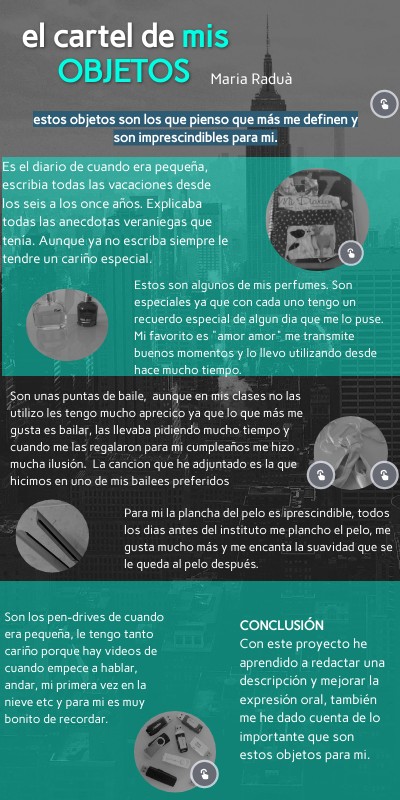 El cartel de mis objetos