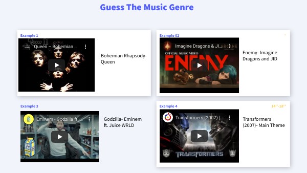 Guess The Music Genre