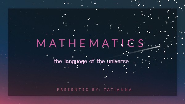 math language of the universe