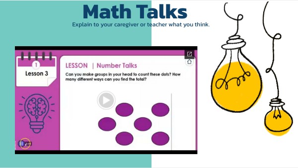 2.3: 1st grade Math Talks