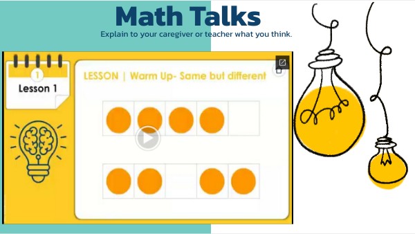 6.1: 1st grade Math Talks