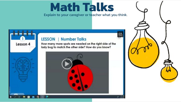 9.4: 1st grade Math Talks