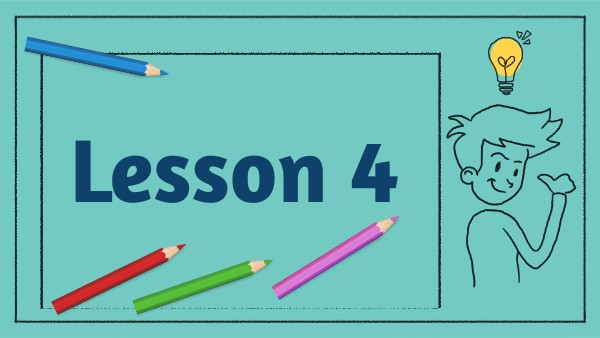 lesson landing page Kinder lesson 4 | Genially