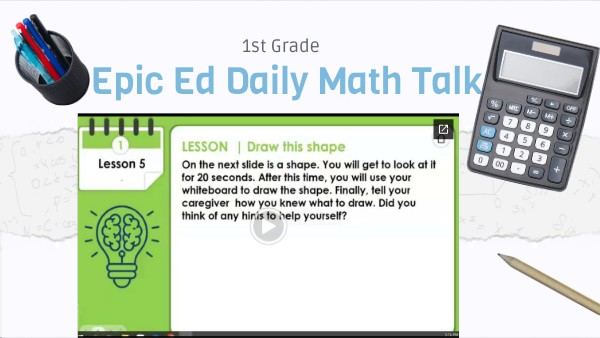 13.5 :1st grade Math Talks