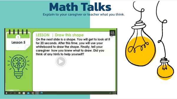 10.5:1st grade Math Talks | Genially